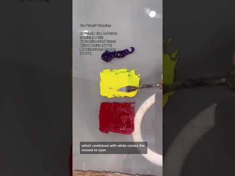 QUICK 🎨 TIP || The ‘Truest’ CMY Primary Paint Colours!