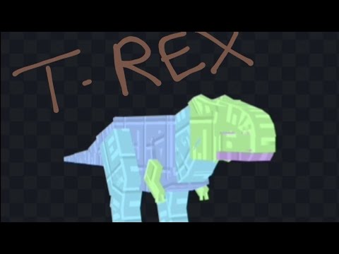 model T-Rex blockbench || criação de Tiranossauro rex || blockbench 🦖