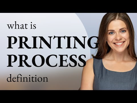 Printing process • what is PRINTING PROCESS definition