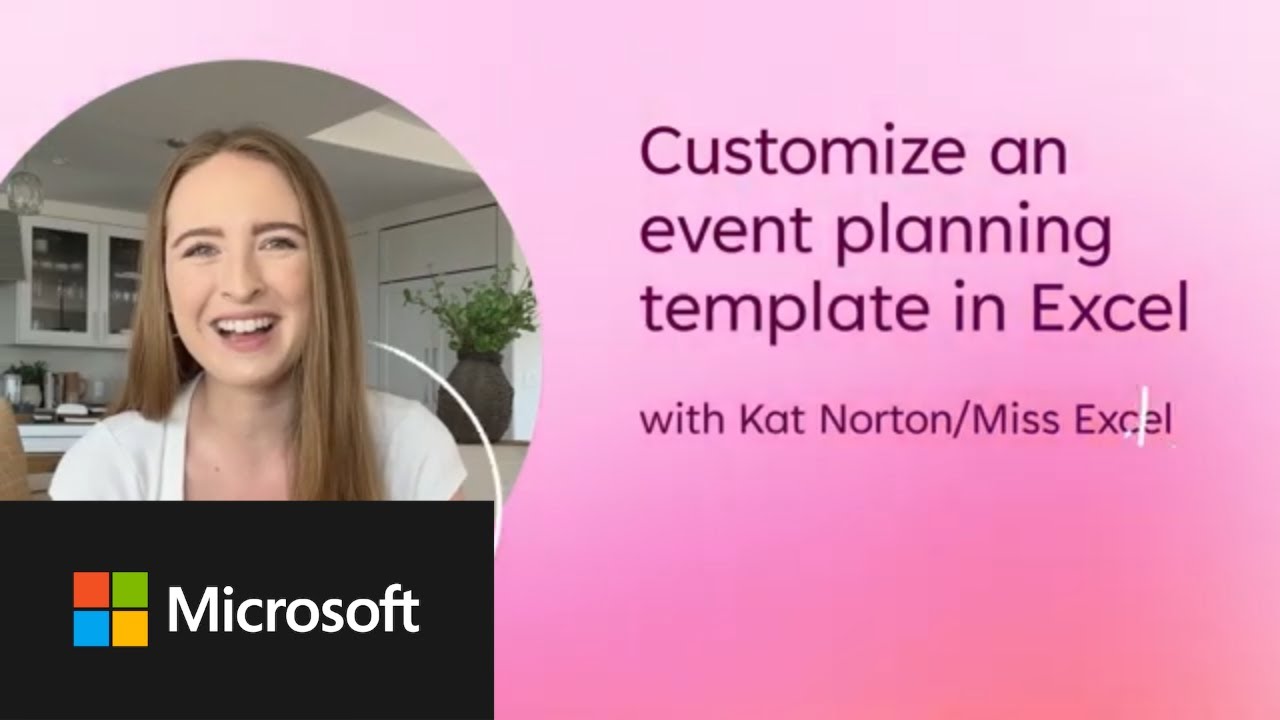 Microsoft Create: Customizing an event planning template in Excel