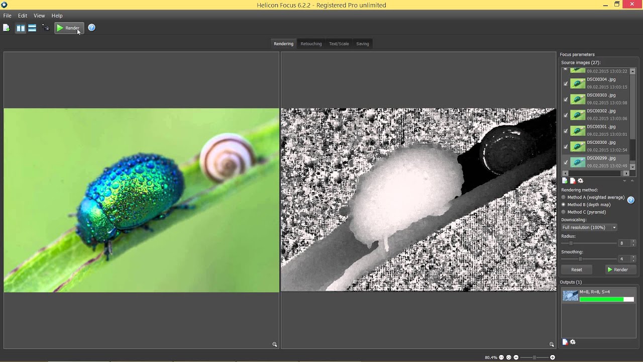Quick Start with Helicon Focus