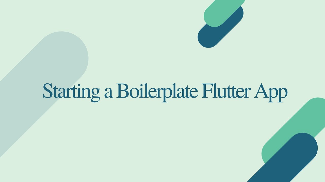 #Flutter #Tutorial #AnikitGrover  Starting a Boilerplate Flutter App