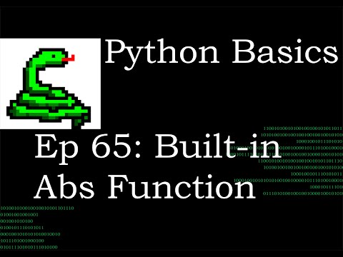 Python Basics Absolute Value
