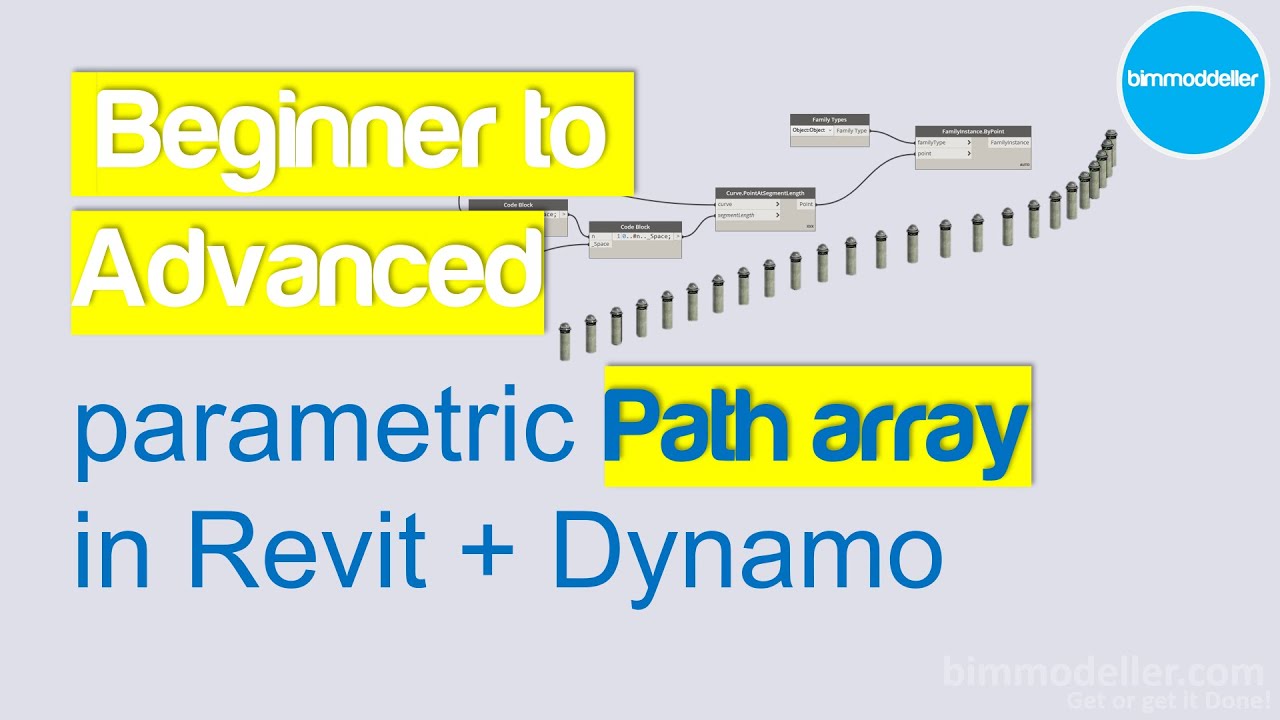12. Path Array Using Dynamo in Revit