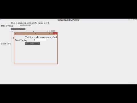 Typing speed test in python project.