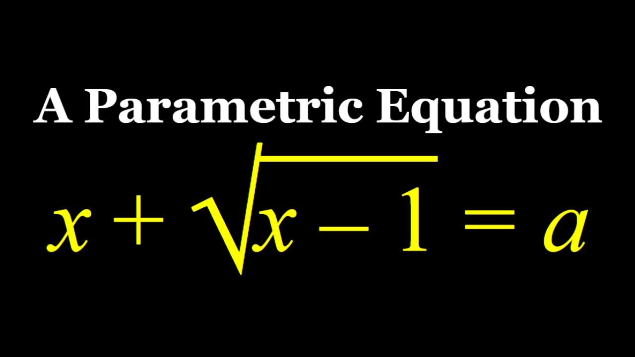 Solving a Parametric Equation