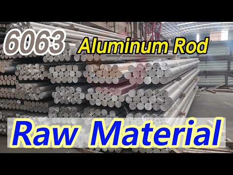 6063 aluminum rod daily output 70 tons raw material aluminium profile