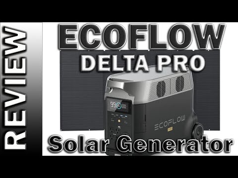 ECOFLOW DELTA Pro Solar Generator 3600W Portable Power Station With 400W Portable Solar Panel