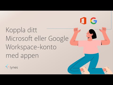 Koppla ditt Office eller Google Workspace konto till appen