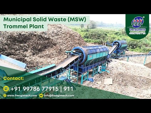 Municipal Solid Waste MSW Trommel Plant #WasteManagement #TrommelPlant