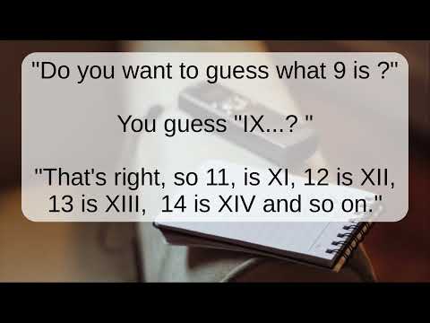 How to read Roman Numerals - A short read along story