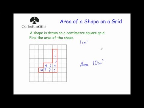 Area of a shape on a grid | Corbettmaths