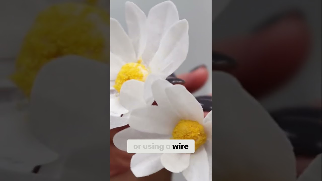 Wafer Paper Daisy Flowers: Easy Cake Decorating Tutorial