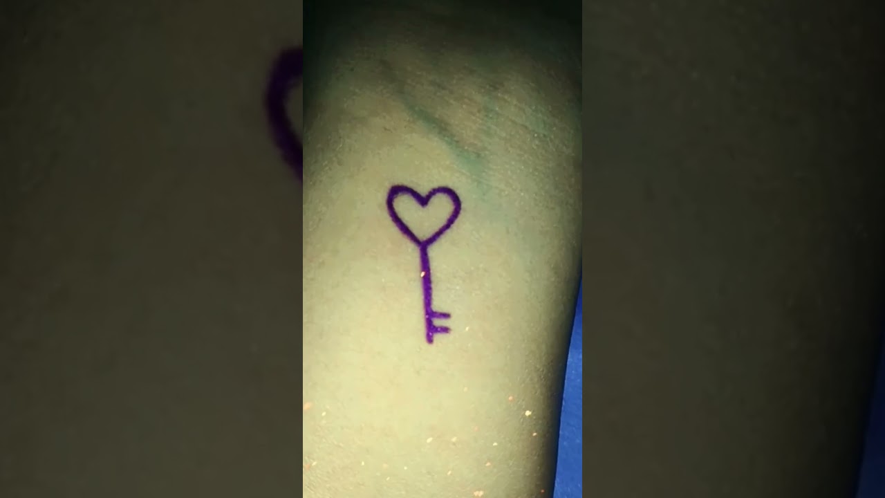 heart tattoo | heart key tattoo| key tattoo | heart drawing | key drawing #shorts #viralvideo2022