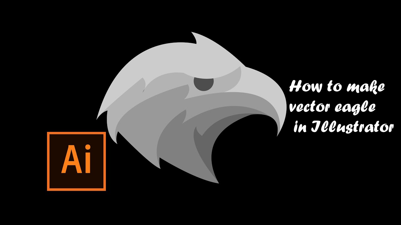 how to create vector eagle | illustrator tutorial |