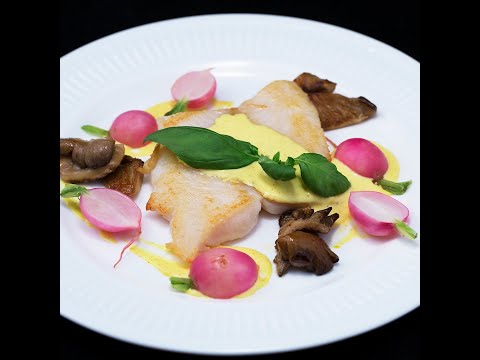 Pan-Fried Pangasius Fillet with Mushrooms