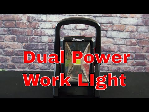 Bauer Dual Power Work Light From Harbor Freight