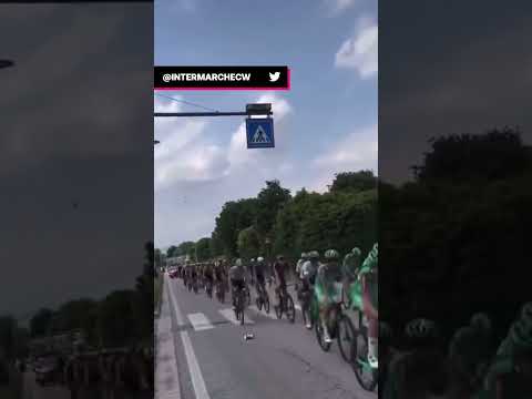 WOW 😳 Seeing professional cyclists up close is insane! 🔥