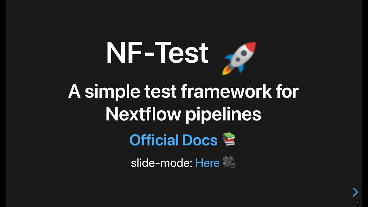 nf-test, a simple test framework specifically tailored for Nextflow pipelines