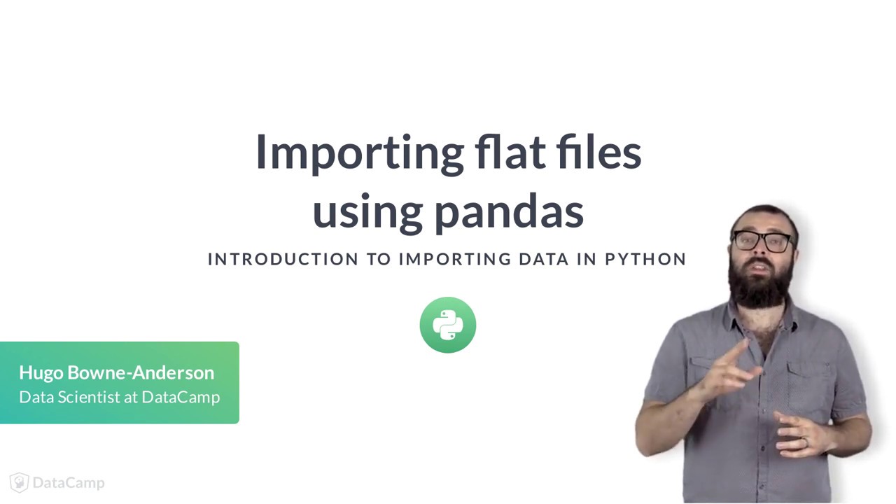 Python Tutorial: Importing flat files using pandas