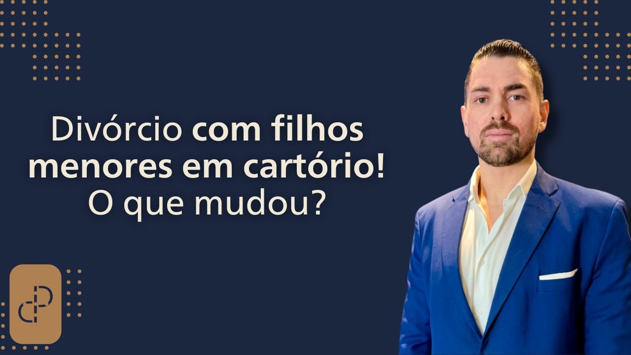 Divórcio em cartório com filhos menores em 2024! Nova Lei!