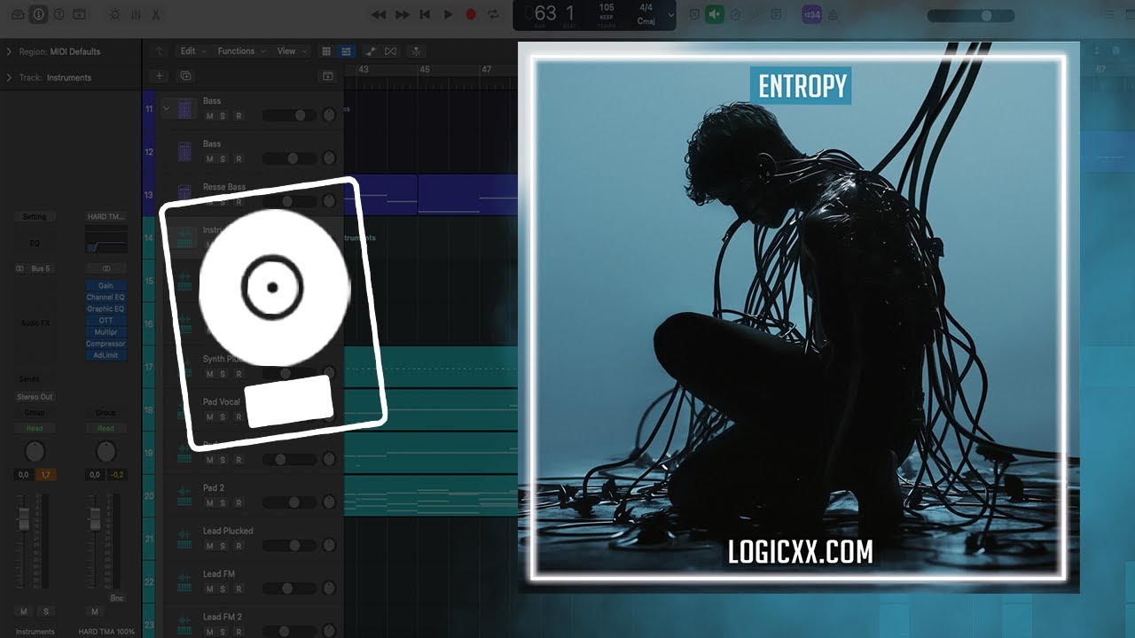 Anyma, REZZ feat. fknsyd - Entropy (Logic Pro Remake)