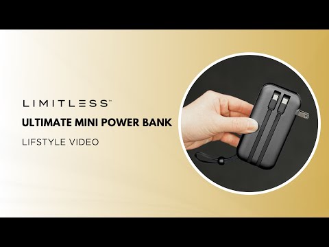 Ultimate Mini Power Bank 10,000mAh Portable Power Bank With Digital Display & Built-In Cables