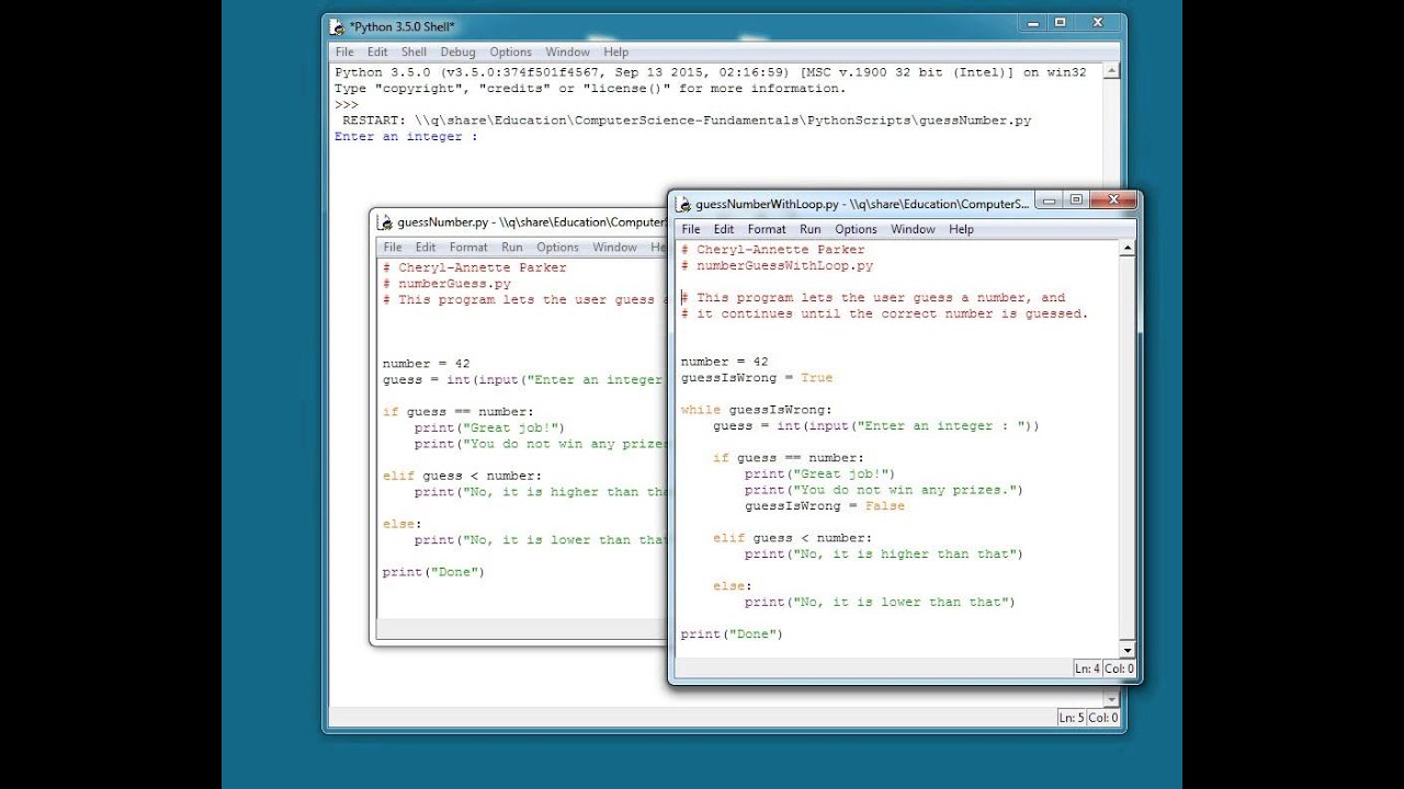 Intro to Computer Science - Programming Tutorial 1