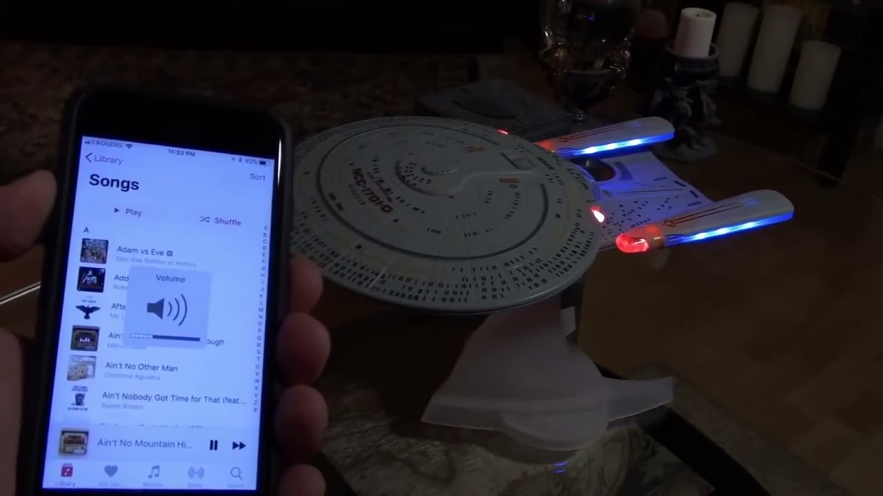 Star Trek Enterprise 1701 D Bluetooth Speaker Tutorial
