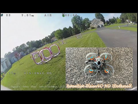 🔥RotorRiot Vision40 Walksnail HD Pre-Tuned 75mm Whoop Drone 1S (Stick time!)