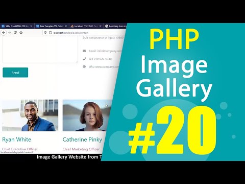 Learn PHP Image gallery website from HTML template Tutorial Part20 | MVC OOP | Quick programming ...