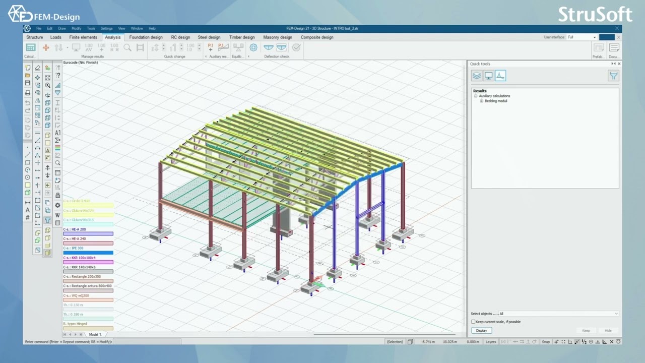 FEM Design User manual: 11.7 Stability analysis in FEM Design