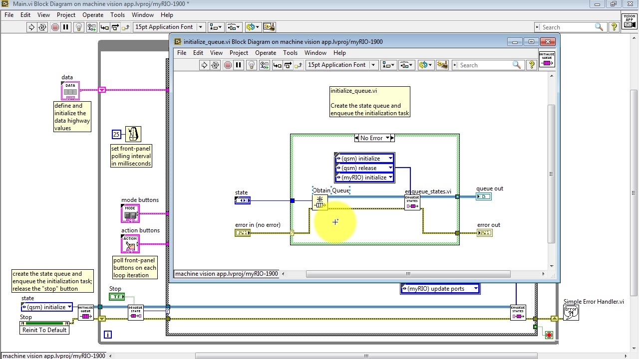 NI Vision: ``Initialize Queue'' VI