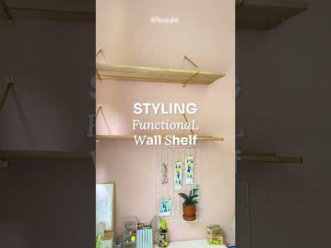 Inspirasi menata rak dinding #decoratewithme #desksetup #styling