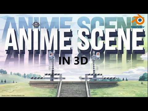 I RECREATED Studio Ghibli Anime in Blender 3D in Just 5 Minutes