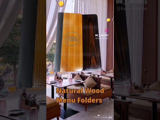 Wooden Menu Folders - Wood Menu Covers Trader - Wholesaler ...
