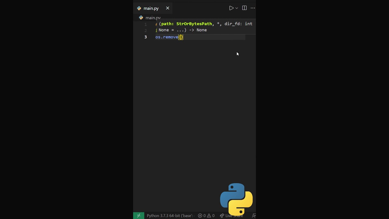 How to DELETE a file with python