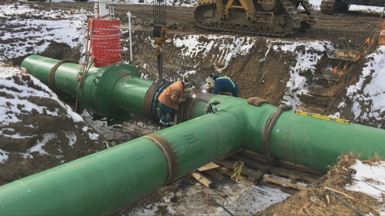 Spool Piece Welded To Tee Joint  -  Pipeline Fabrication