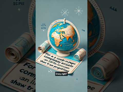 World maps are wrong ❌. #geography #wrongmaps #brazil #greenland #projections #gps