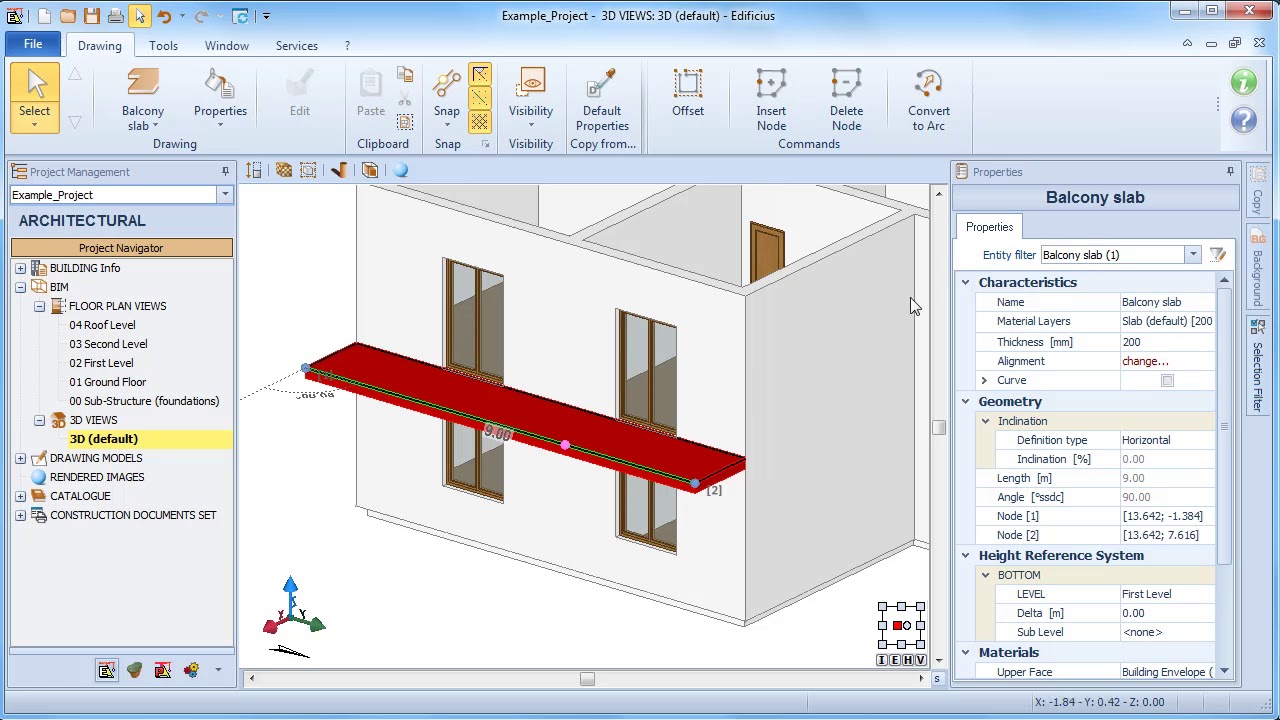Edificius Tutorial - The Slab object - ACCA software