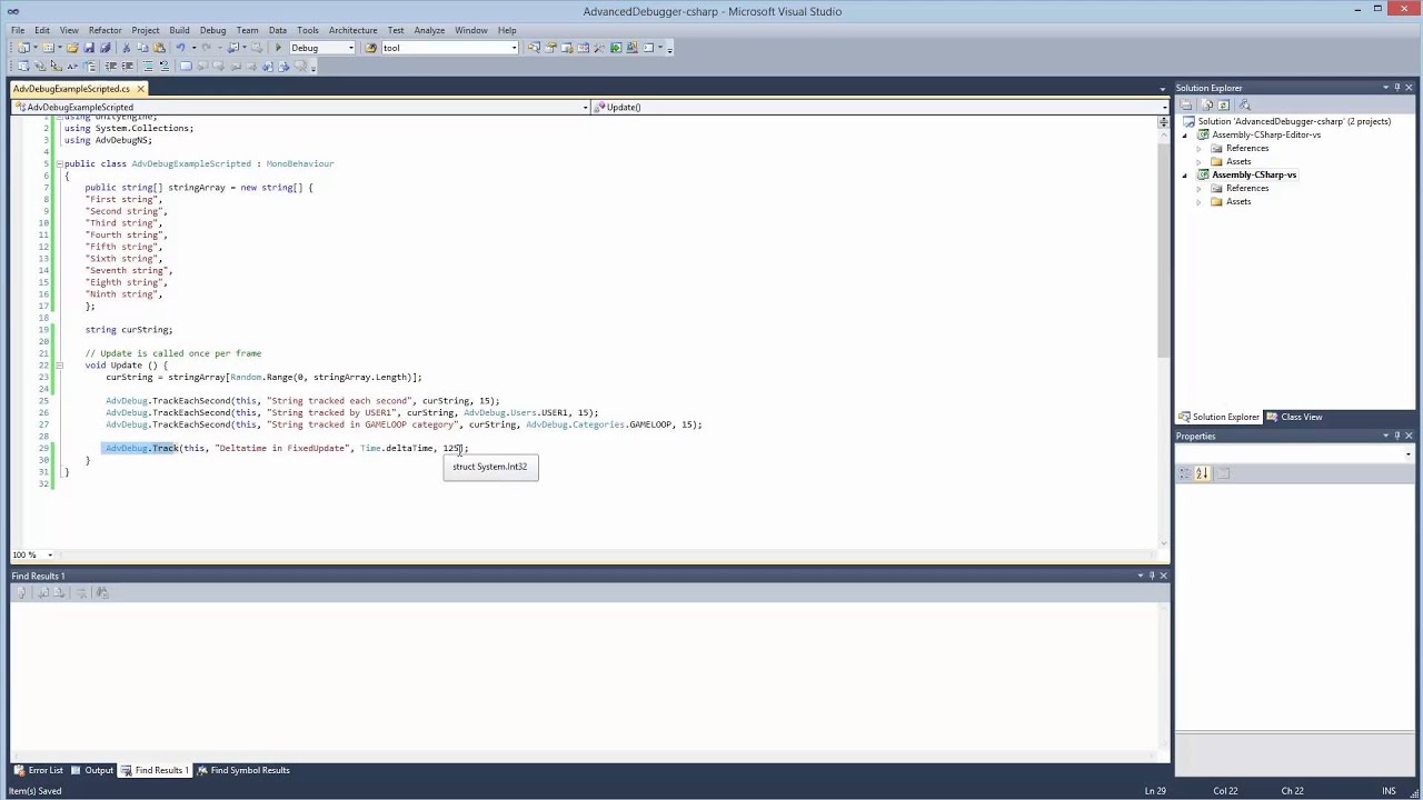 Advanced Debugger - A visual debugging tool for Unity
