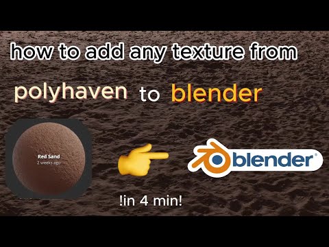 how to add texture from polyhaven to blender. in 4 min!