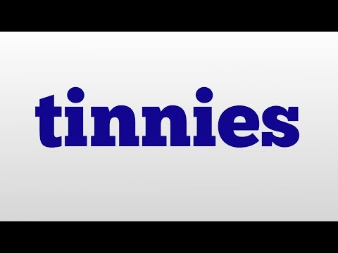 tinnies meaning and pronunciation
