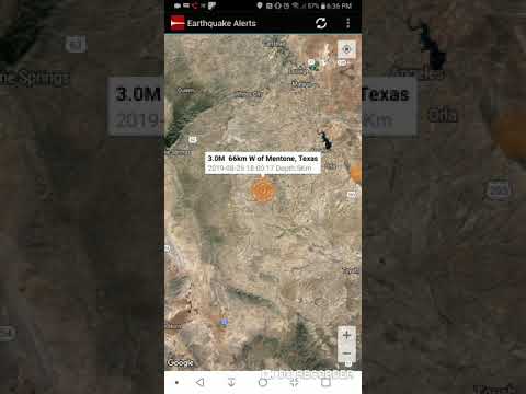 Mentone, Texas Earthquake August 25th, 2019