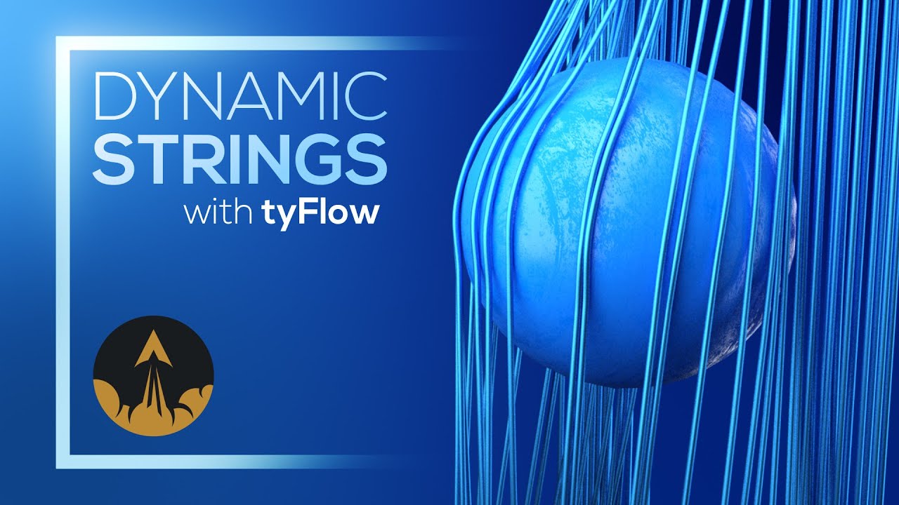 tyFlow Dynamic Strings Tutorial in 3Ds Max by #RedefineFX