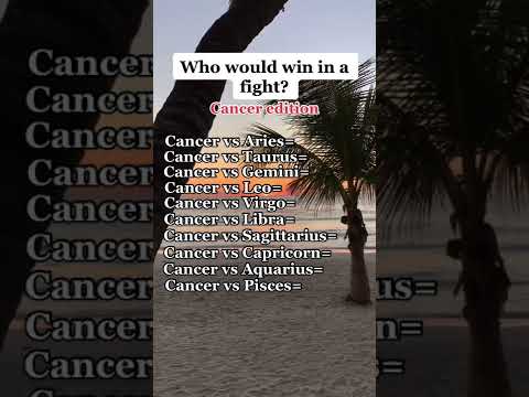 Who would win a fight. Cancer edition - Zodiac signs Shorts