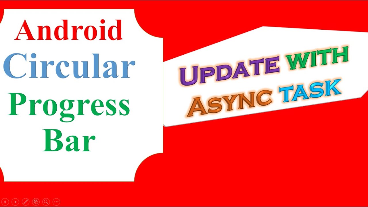 Android Studio - Circular ProgressBar  Update With AsyncTask