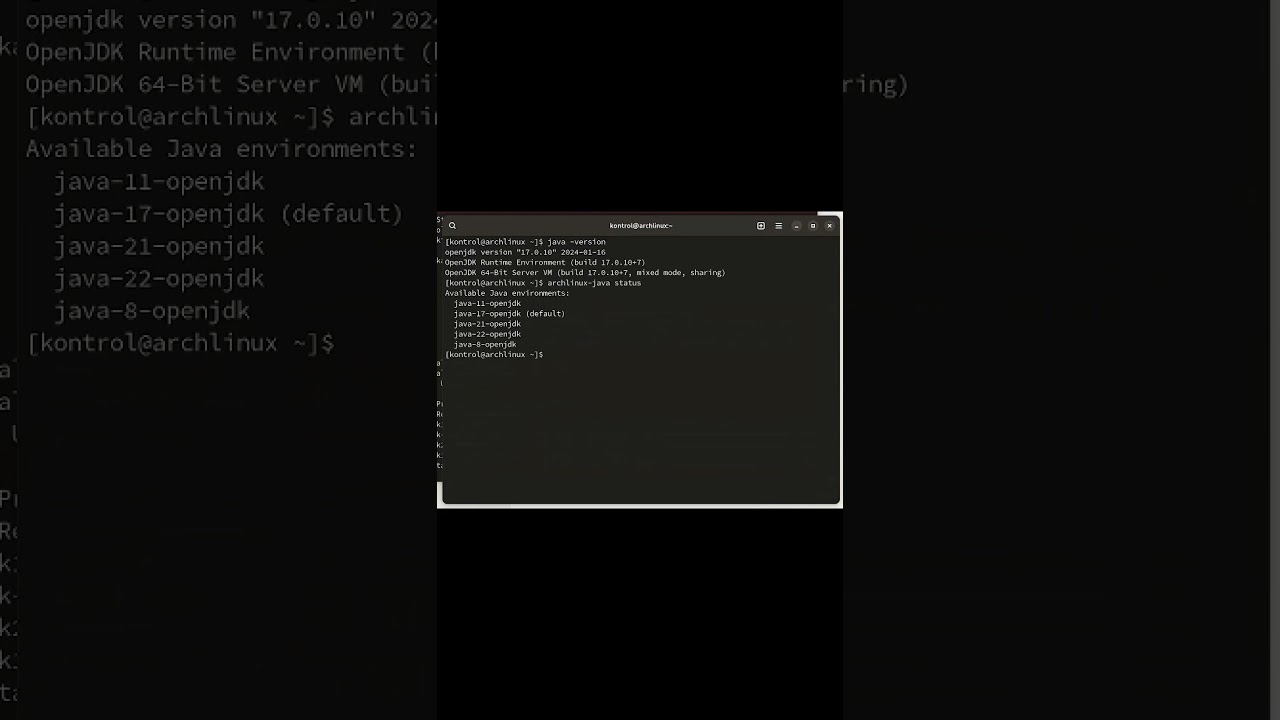 Switching Between Java Versions on Arch Linux with the archlinux-java Script #java #linux #archlinux