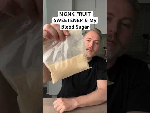 Monk Fruit sweetener and my blood sugar. #bloodsugar #glucoselevels #insulinresistant1 #monkfruit