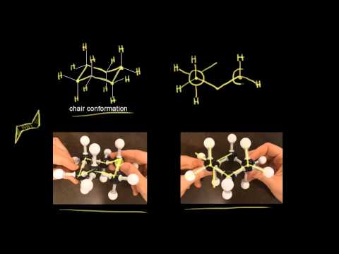 Konformace cyklohexanů (video) | Khan Academy